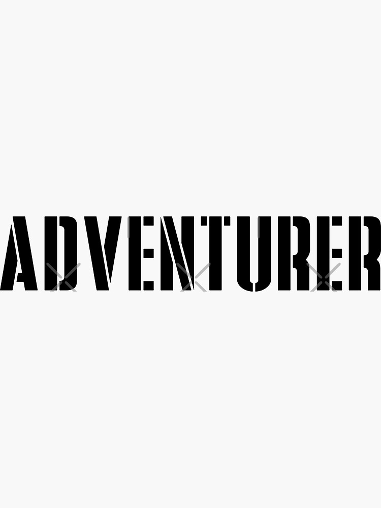 "Action Man - ADVENTURER" Sticker for Sale by CellularSong | Redbubble