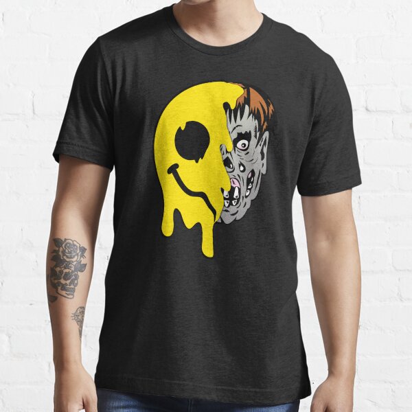 "Ripped face | Ripped effect | Zombie emoji | Melted effect" T-shirt by ...
