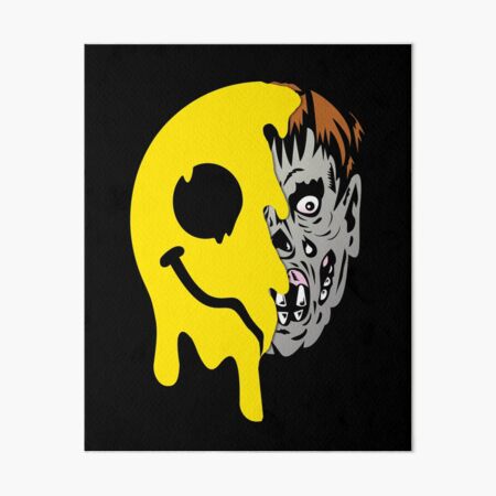 "Ripped face | Ripped effect | Zombie emoji | Melted effect" Art Board ...