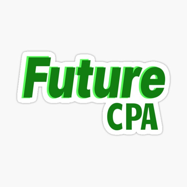 "Future CPA" Sticker by sarati | Redbubble