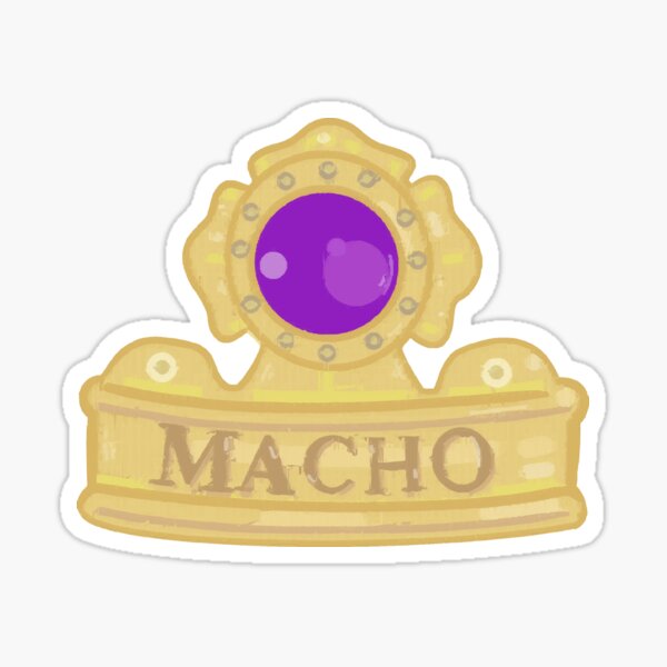 "Macho King T-Shirt Copy" Sticker for Sale by madytukle | Redbubble