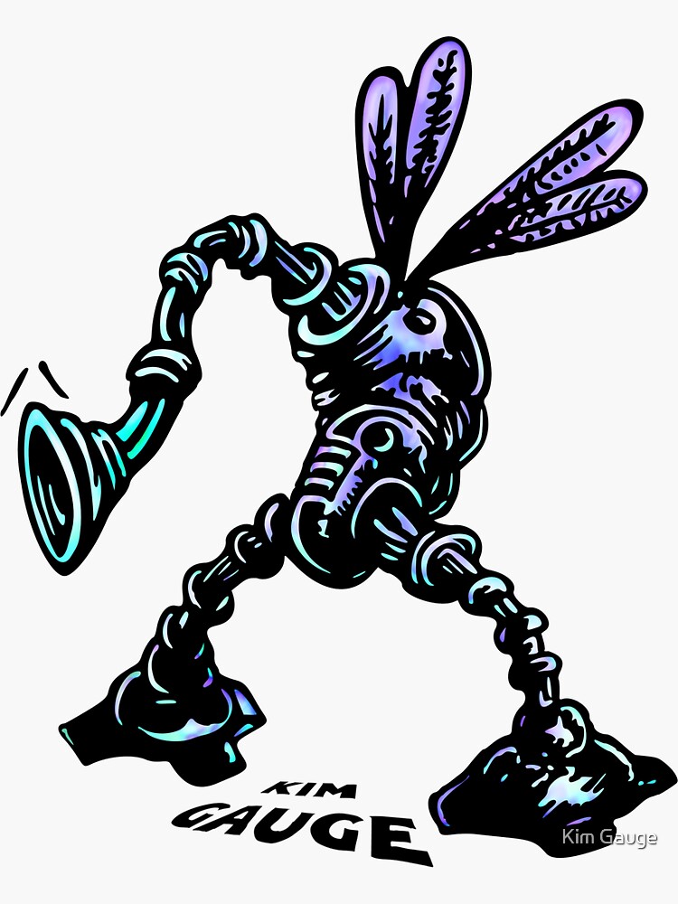 "The Alien T1000 Vacuum Cleaner" Sticker for Sale by kimgauge | Redbubble