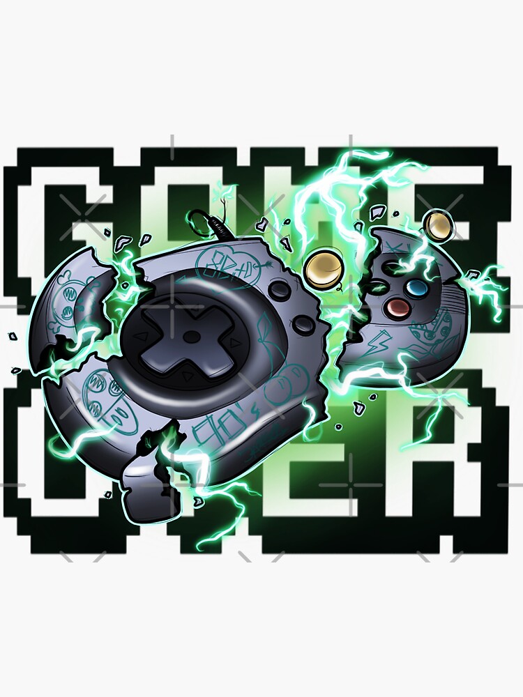 "Retro gamepad 8 bit controller " Sticker by Jacks0nArt | Redbubble
