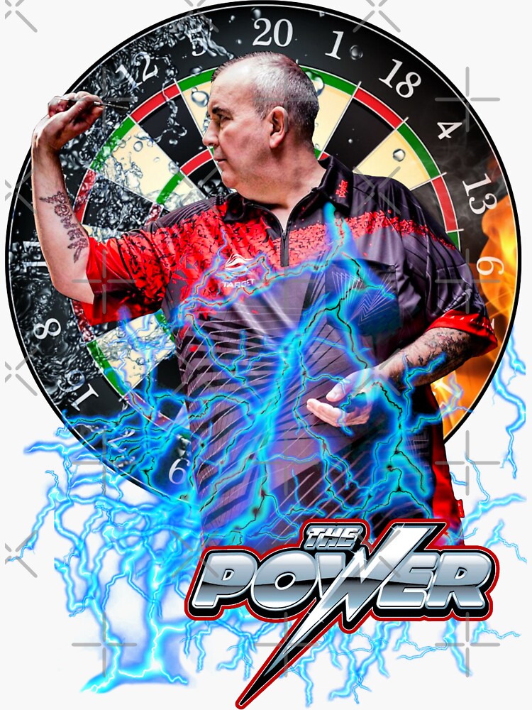 "Phil Taylor The Power" Sticker by patoalex | Redbubble