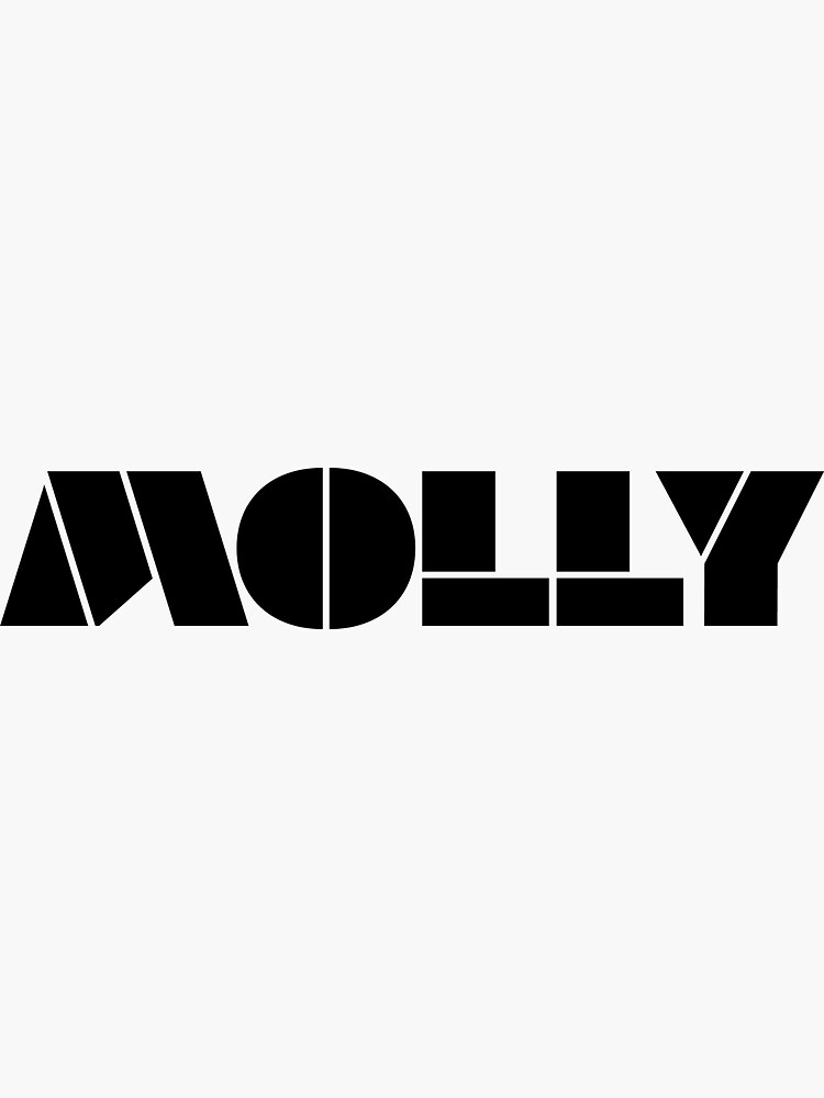 "Molly" Sticker by Press82 | Redbubble