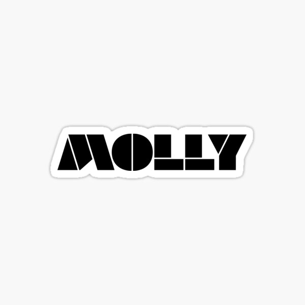 "Molly" Sticker by Press82 | Redbubble