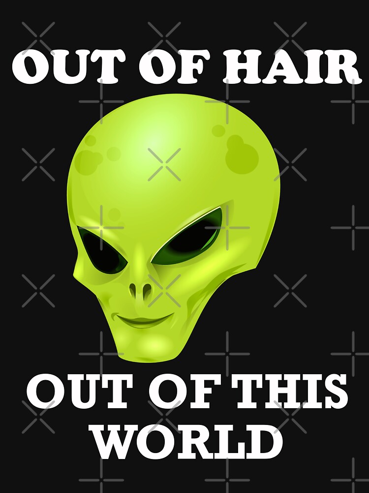 "Funny Bald Men Women Joke Hair Loss Baldness Alopecia Alien " T-shirt ...