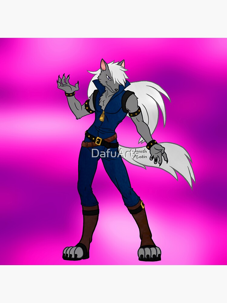 "Wolfrun Fanart" Sticker by DafuArts | Redbubble