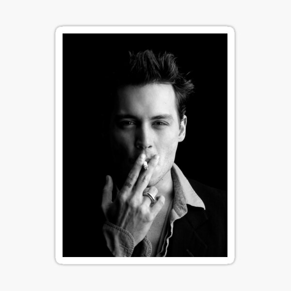 "Johnny Depp " Sticker by doakricard | Redbubble