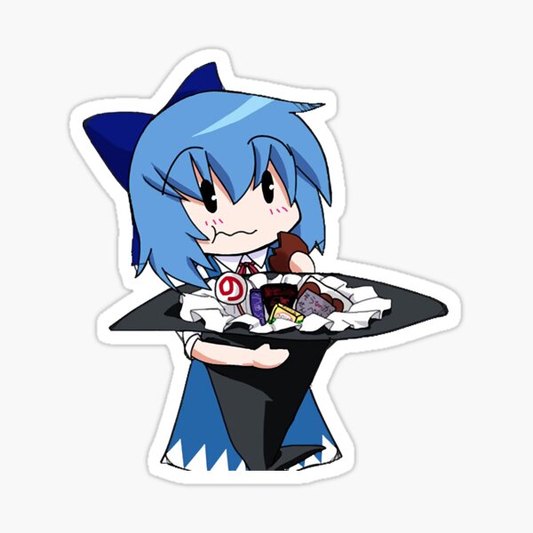 "Cirno's Goody Hat " Sticker for Sale by Jonatha1603742 | Redbubble