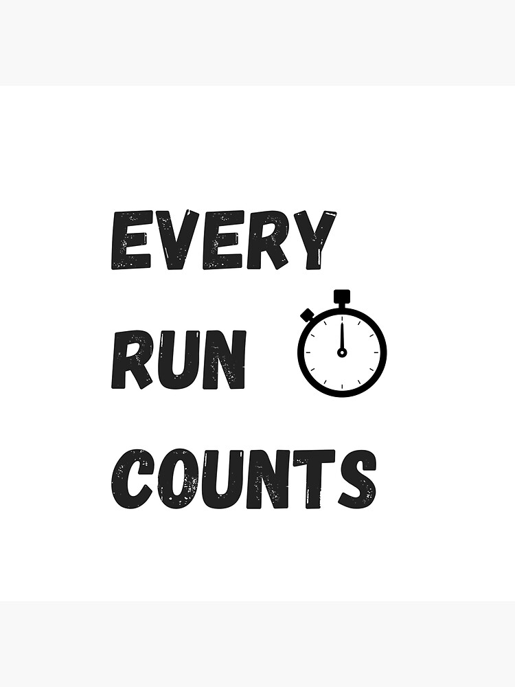 "Every run counts" Sticker by tonyart0711 | Redbubble