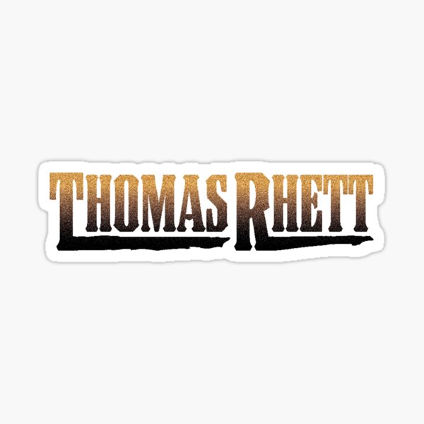 "THOMAS RHETT" Sticker for Sale by JamieRutherfor | Redbubble