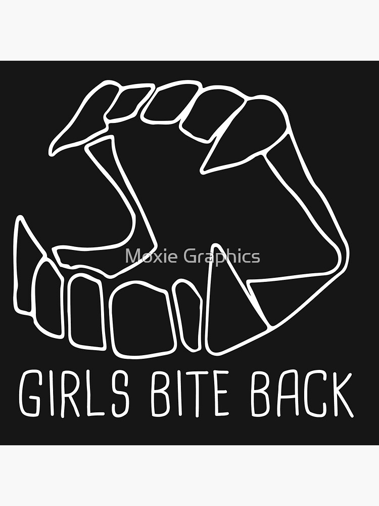 "Girls Bite Back Fangs" Art Print by annaw9954 | Redbubble