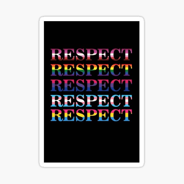 Pegatina «Respeto todas las formas de amor.» de TrongVinhBMW | Redbubble