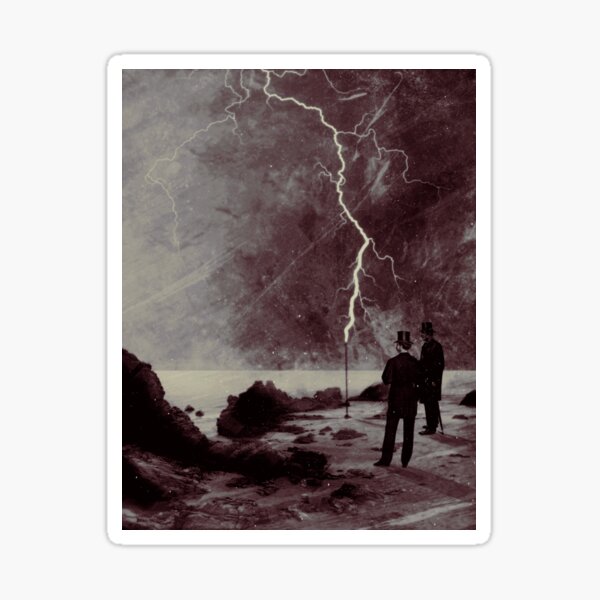 "alternating current" Sticker for Sale by SLUGDRAWS | Redbubble