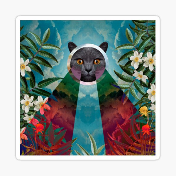 "Chartreux" Sticker by Santurino | Redbubble
