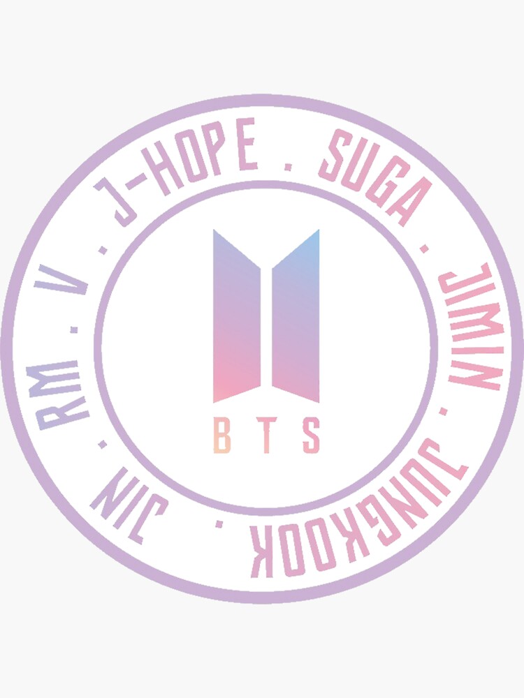 "bts shield" Sticker by Blue-Boy | Redbubble