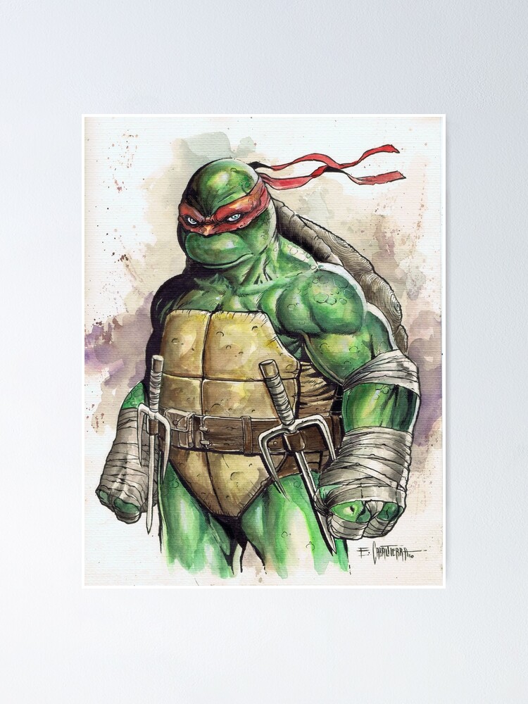 "Raphael TMNT" Poster for Sale by ArtHivePH | Redbubble
