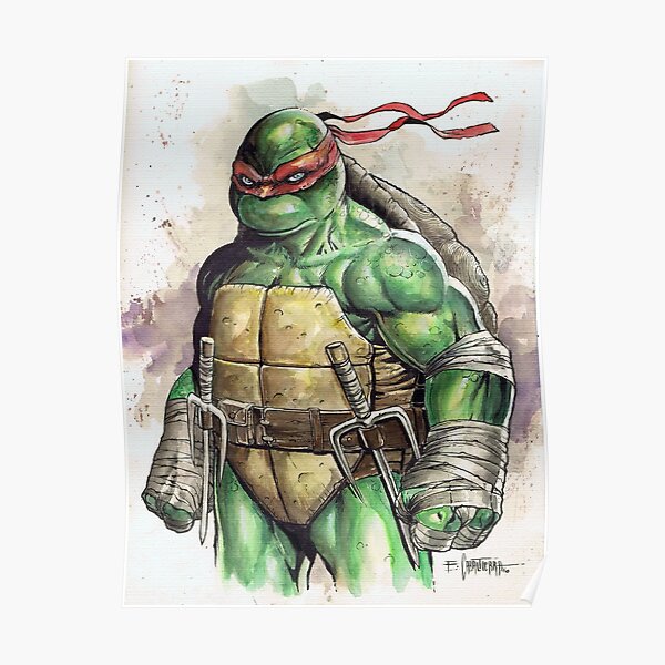 "Raphael TMNT" Poster for Sale by ArtHivePH | Redbubble