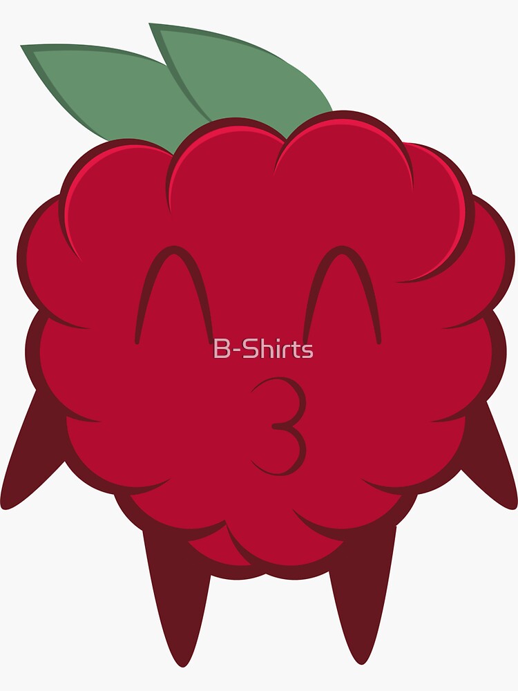 "Blowing Raspberries" Sticker for Sale by B-Shirts | Redbubble
