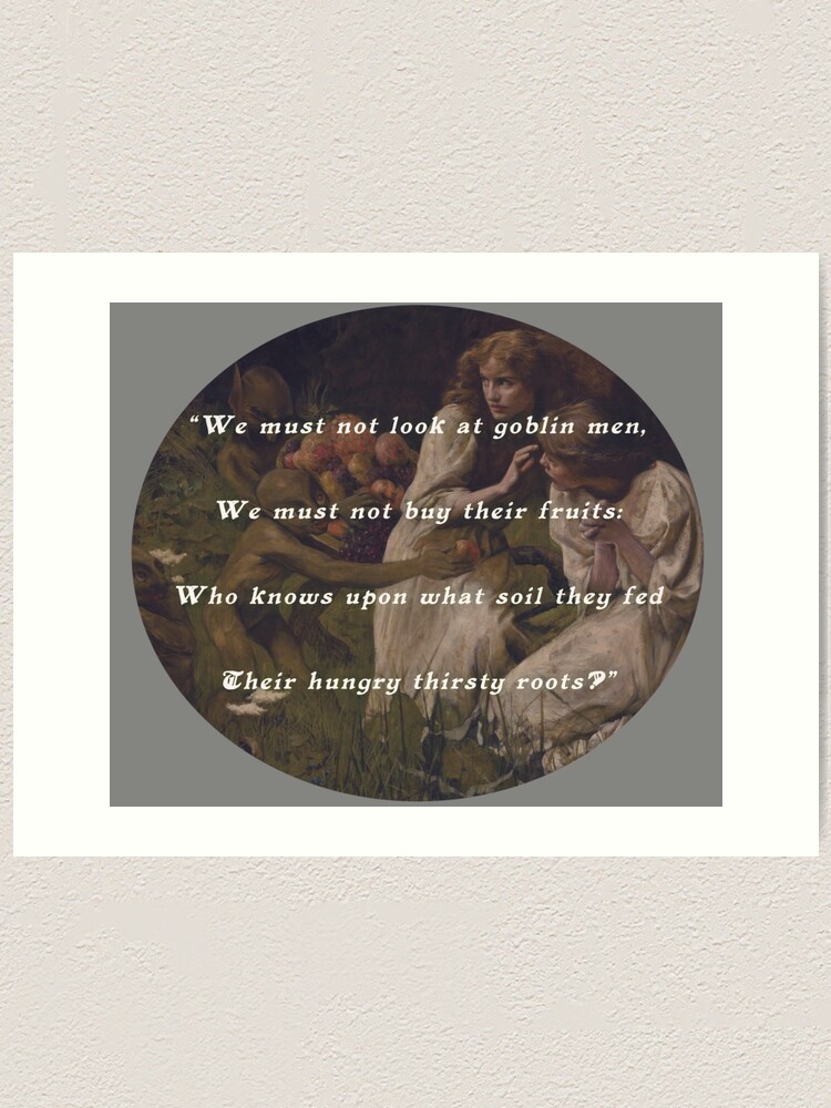 "The Goblin Market Painting & Poem by Christina Rossetti" Art Print by ...