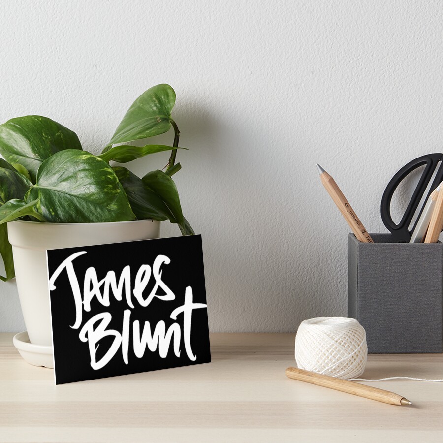 "James Blunt logo" Art Board Print for Sale by JanePeck | Redbubble