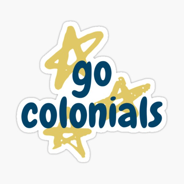 "go colonials with stars " Sticker for Sale by ExhibilirioShop | Redbubble