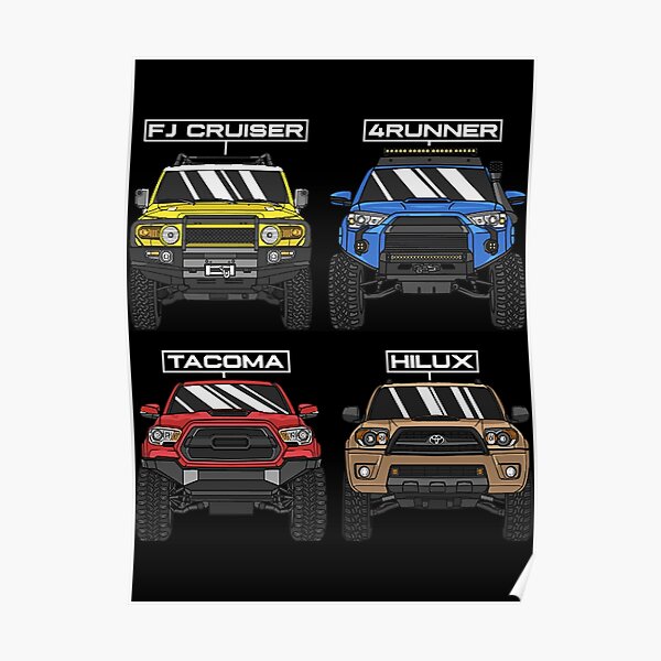 "Toyota 4x4 Off-Road Trucks " Poster for Sale by ScottBr7314432 | Redbubble
