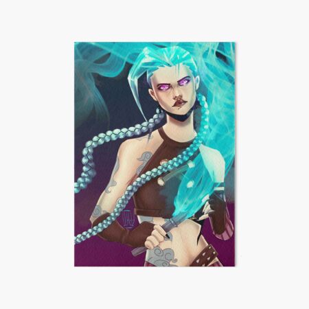 "JINX BLUE SMOKE" Art Board Print by jozzartzz | Redbubble