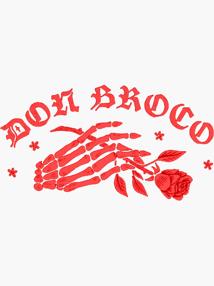 "rotes logo don broco rockband meistverkauftes logo" Sticker von ...