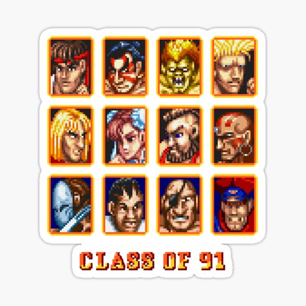 "Class of 91 " Sticker by TristanNiland | Redbubble