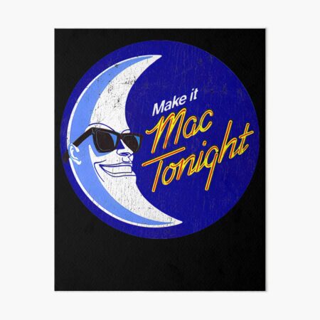 "mac-tonight, 1980s, vintage, fast food, big mac, moon man " Art Board ...