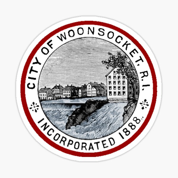 "City of Woonsocket" Sticker by cjackvony | Redbubble