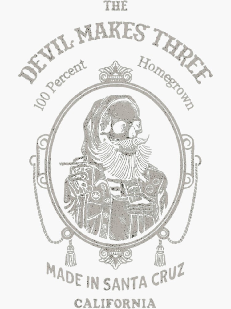 "The devil makes three " Sticker by Sathwik005 | Redbubble