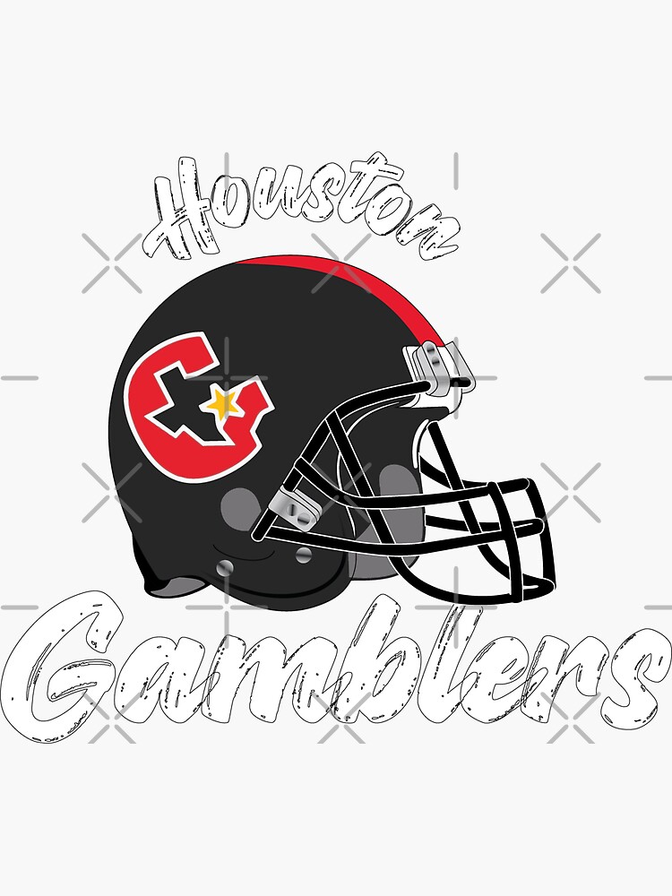 "houston gamblers usfl" Sticker by vliners | Redbubble