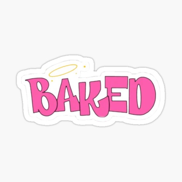 "Baked Pink Sticker" Sticker for Sale by teenagedesign | Redbubble