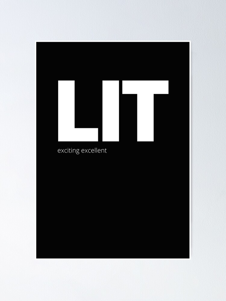 "Lit exciting" Poster for Sale by remedee | Redbubble