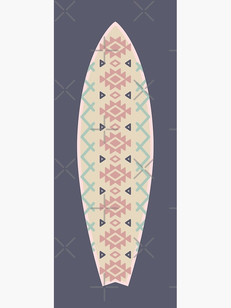 "Boho Surfboard" Poster for Sale by StudioShine | Redbubble