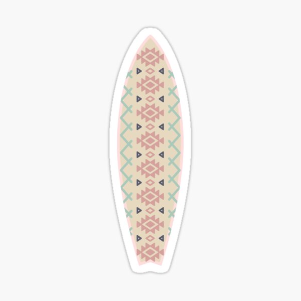 "Boho Surfboard" Sticker by StudioShine | Redbubble