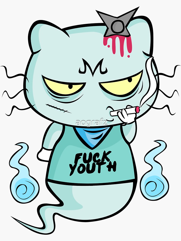 "Hello Ghost Swag" Sticker by aografz | Redbubble