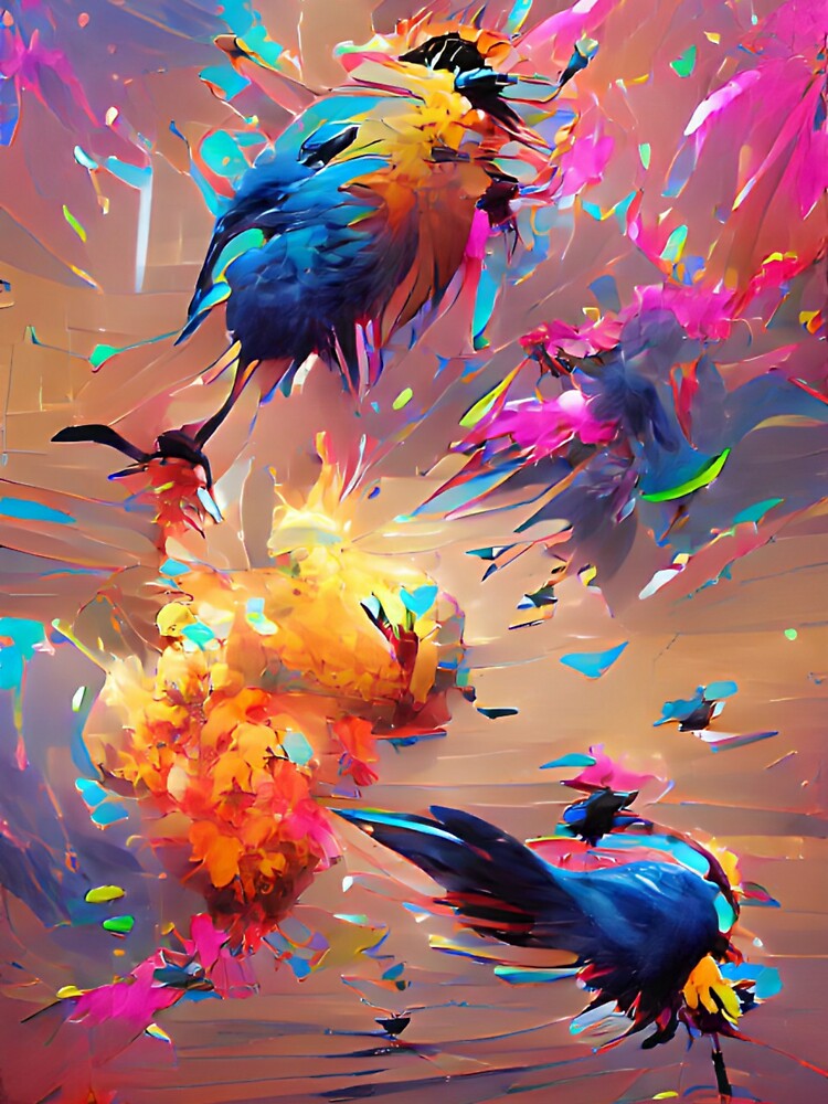 "The Bird Explosion" Sticker by LABAZA | Redbubble