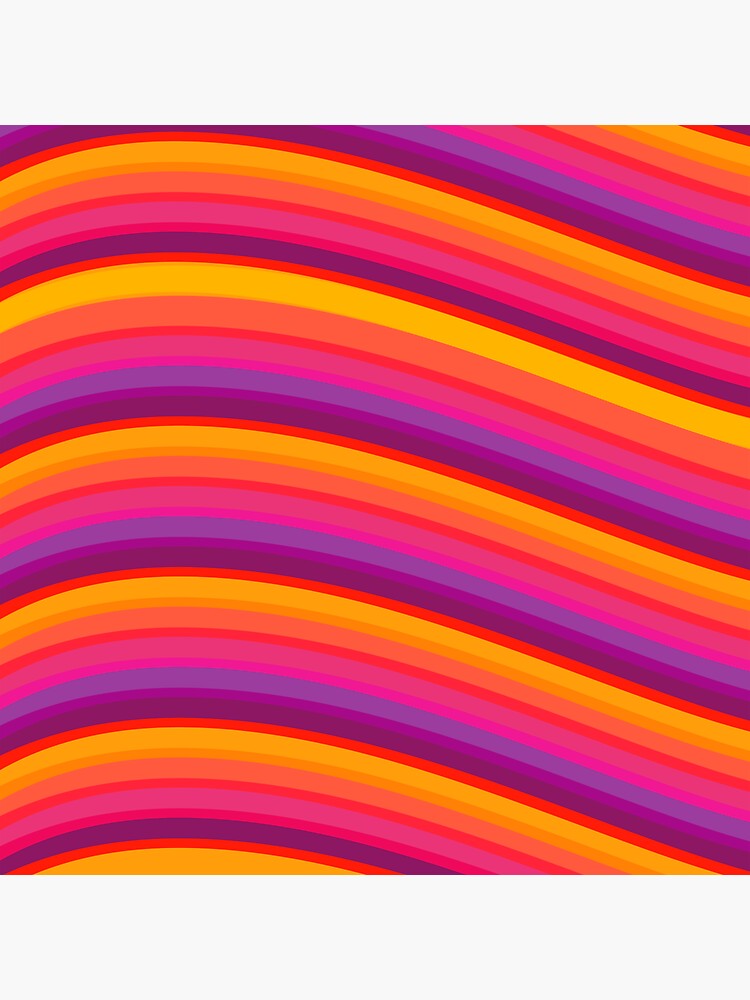 "Four color rainbow lines" Sticker for Sale by bsksinghal | Redbubble