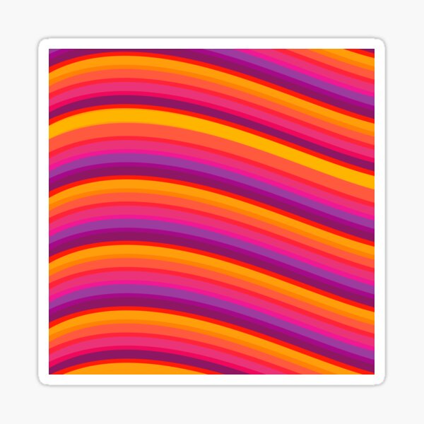 "Four color rainbow lines" Sticker for Sale by bsksinghal | Redbubble