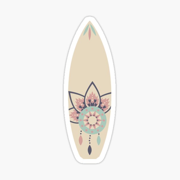 "Boho Surfboard" Sticker by StudioShine | Redbubble
