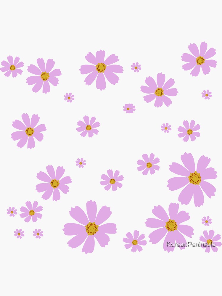 "Cosmos Flower" Sticker by KoreanPeninsula | Redbubble