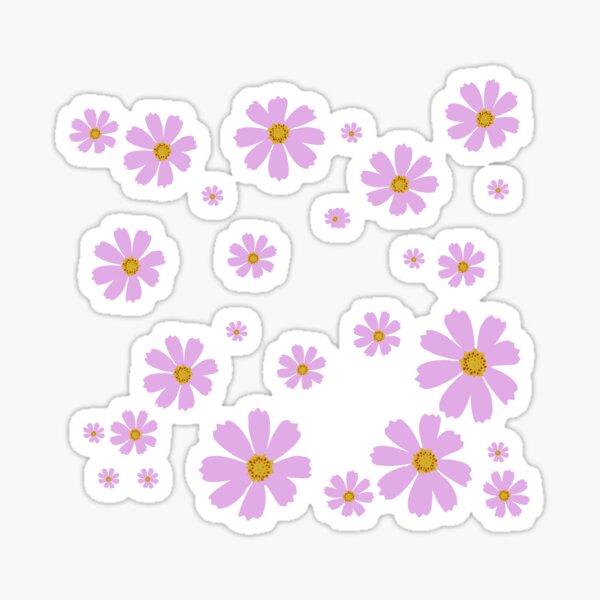 "Cosmos Flower" Sticker by KoreanPeninsula | Redbubble