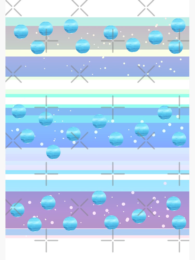 "Blue and white dot striped | aqua blue color palette" Sticker for Sale ...