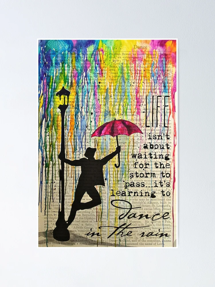 Singing In The Rain Crayon Art