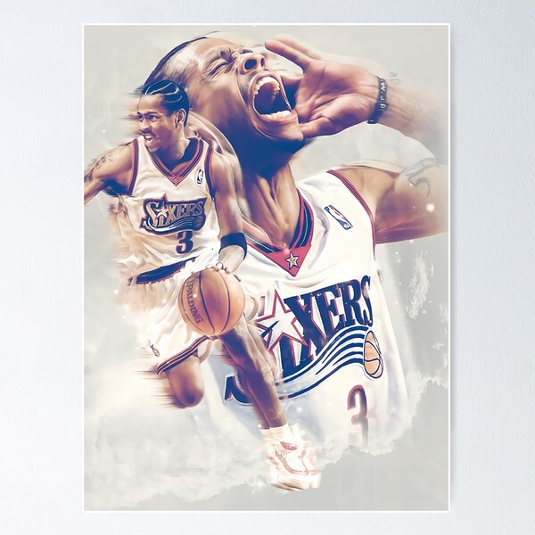 "Allen Iverson 3 " The Answer "" Poster for Sale by HazlettTLH | Redbubble