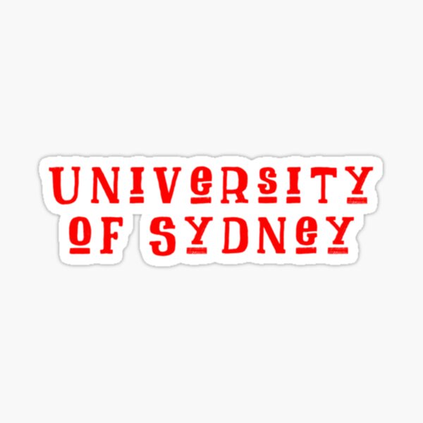 "University of Sydney " Sticker by ColorsOfChloe | Redbubble
